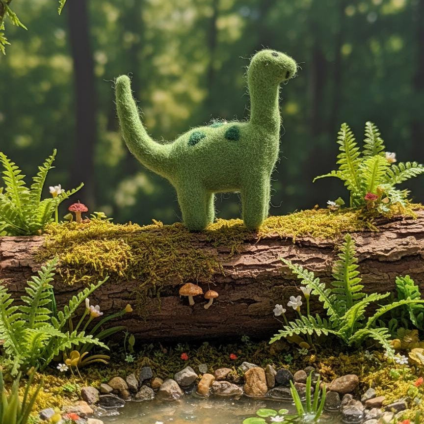 Handmade Felt T-Rex for Kids | Wool Felt Dinosaur Holiday Decor ...